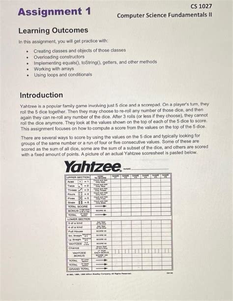 Solved Cs 1027 Assignment 1 Computer Science Fundamentals Ii