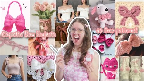 45 Free Coquette Bow Crochet Pattens 🎀 Easy Beginner Friendly Crochet