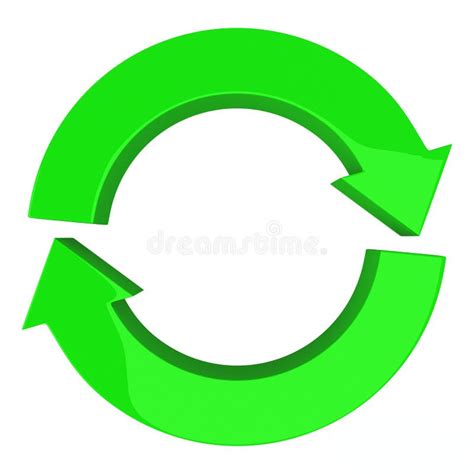 Circle Of Two Arrows 3d Stock Illustration Illustration Of Protection 39025369