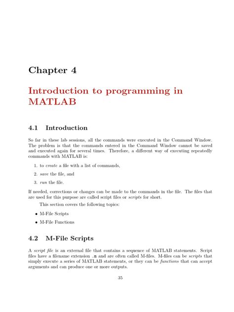 Lec4 M File Scripts And M File Functions Pdf
