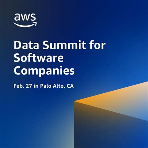 Nick Andrews On Linkedin Aws Is Bringing Its Data Summit For Software Companies To Palo…
