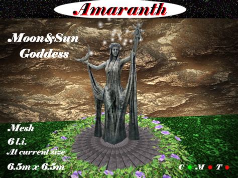 Second Life Marketplace Amaranth Moonandsun Goddess Statue Mesh Wresizer
