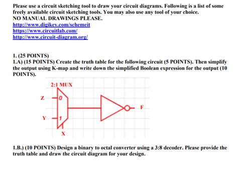 Solved Please Use A Circuit Sketching Tool To Draw Your Chegg Com