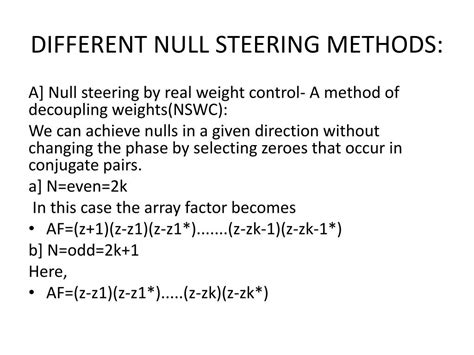 Ppt Null Steering In Antenna Arrays Powerpoint Presentation Free