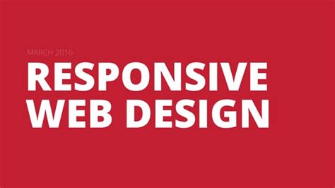 Responsive Web Design Basics Ppt