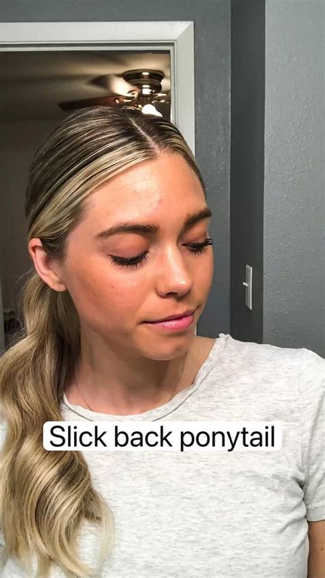 Slick Back Ponytail Hair Brained Hair Braid Videos Slicked Back Ponytail