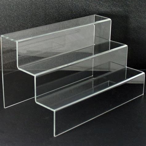 Counter Top Displays Acrylic 4 Step Tier Stair Unit Buy Cosmetic Display Unit Acrylic Step