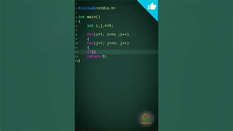 106🖥inverted Mirrored Half Pyramid ⭐ Pattern Shorts Coding Youtube