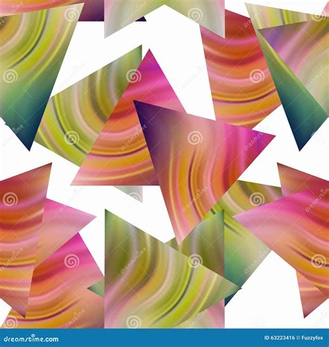Seamless Triangle Pattern Background Geometric Abstract Texture Stock Illustration