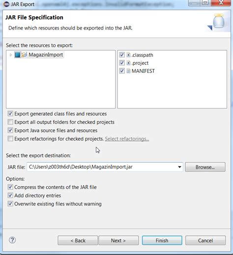Java Deploying Jar File No Main Class Found Eclipse Stack Overflow