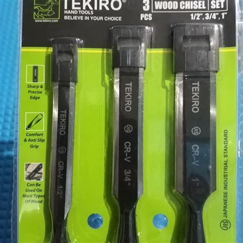 Jual Wood Chisel Set Tekiro Tatah Pahat Kayu Set 1 3 4 1 2 Tekiro