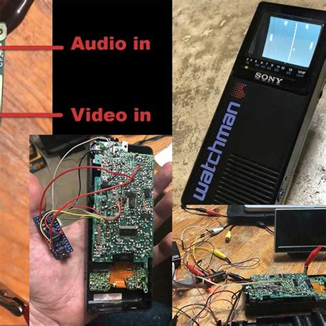 Hijacking A Sony Watchman For Pong Hackaday