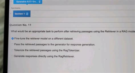 Generative Al E Gro Sections Section I StudyX