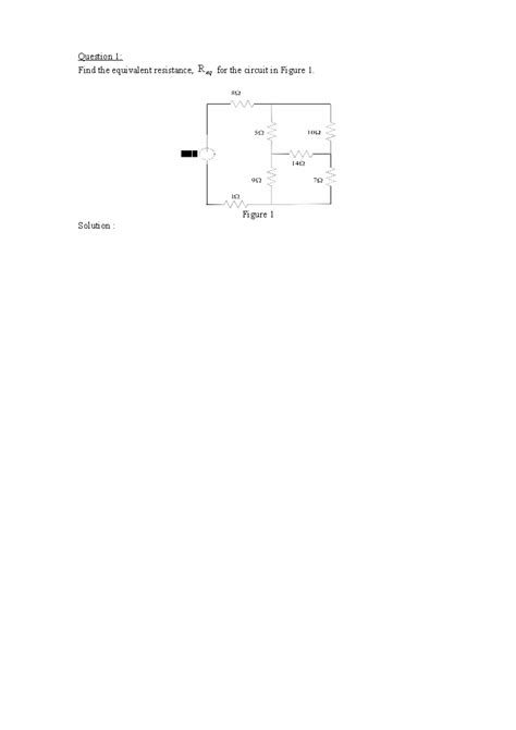Assignment 1 Eet 108 Just For Revision Find The Equivalent