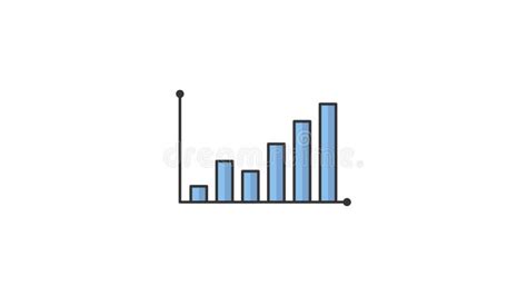 Simple Bar Graph Chart Icon Animation Motion Graphic Video Stock