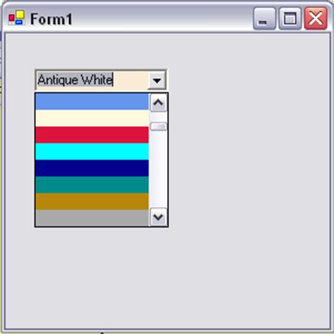ColorComboBox CodeProject
