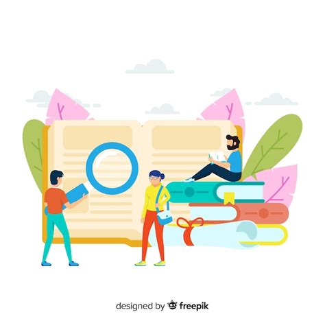 플랫 대학 개념 무료 벡터