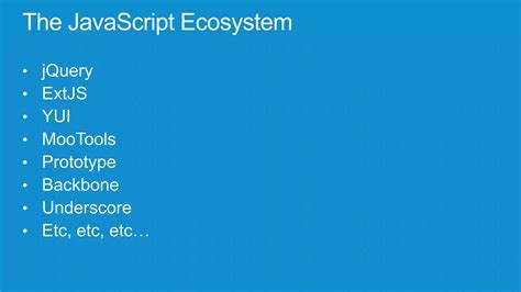Big Bang Theory Of Javascript Metro Applications Ppt