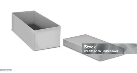 내부 빈 회색 골판지 상자를 엽니 다 벡터 템플릿 빈 종이 패키지 모형 구두 상자에 대한 스톡 벡터 아트 및 기타 이미지 구두 상자 열다 0명 Istock