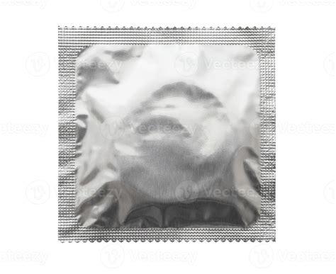 Blank Aluminium Foil Condom Wrapper Packaging Mockup Isolated On White