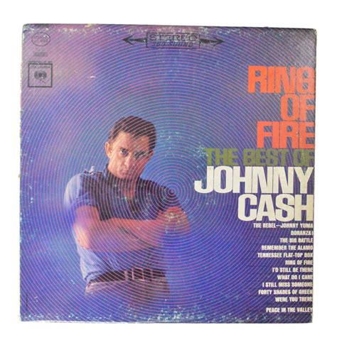 Vintage 60s Johnny Cash Ring Of Fire The Best Of Johnny Cash Stereo
