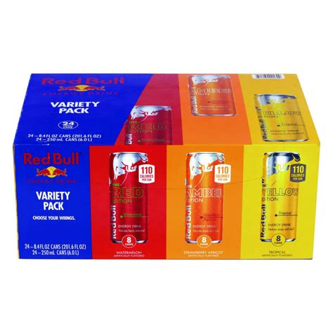 Red Bull Editions Variety Pack Assorted Flavors 8 4 Oz Can 24 Carton