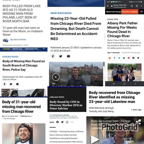 Chicago Missing Males All Found In River Rsmileyfacekiller