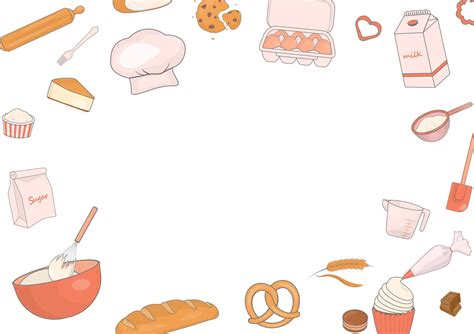 Baking Bakery And Cooking Utensils Background 42368330 Vector Art At