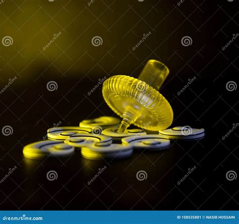 Mouse Scroller Wheel With Clothing Buttons Photograph Stock Image