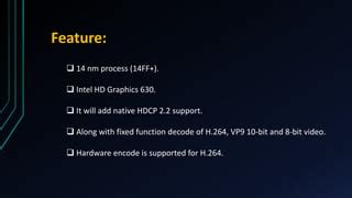 Intel Core I3 Processor PPTX