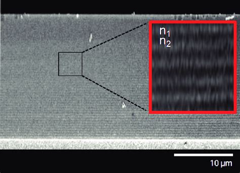 Cross Sectional Scanning Electron Microscope Sem Image Of The 1 D