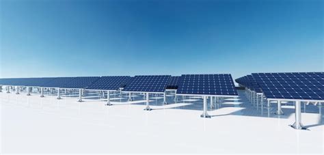 Premium Photo Solar Photovoltaic Panels Array System