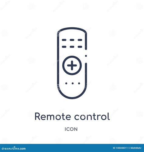 Linear Remote Control Icon From Artifical Intelligence Outline