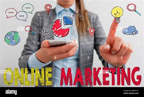 Conceptual Hand Writing Showing Online Marketing Concept Meaning Form Advertising Which Uses