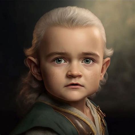 تصویرسازی هوش مصنوعی از کودکی شخصیت های ارباب حلقه ها