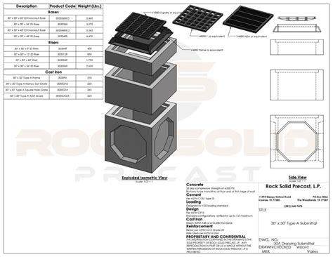 Rock Solid Precast L P Quality Precast Products Type A Inlet