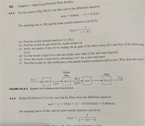 Solved 162 Chapter 4 Open Loop Discrete Time Systems