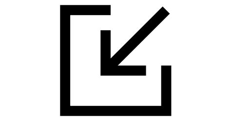 Navigation Move Movement Arrow Direction Pointer Import Down Left Free Vector Icon Iconbolt