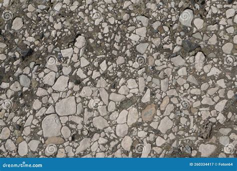 Flat Surface Of The Coarse Grained Sedimentary Rock Conglomerate