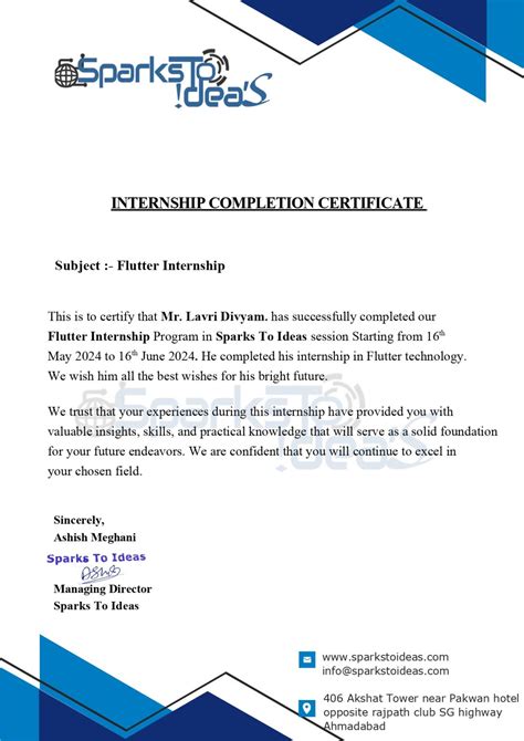 Divyam Lavri On Linkedin Internship Flutterdevelopment Learningjourney