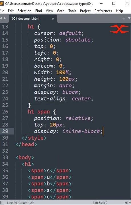 Jumping Text Html Css Youtube