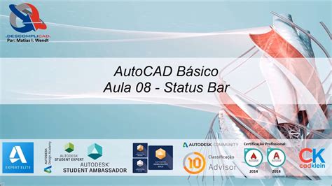 AutoCAD Básico Aula Status Bar YouTube