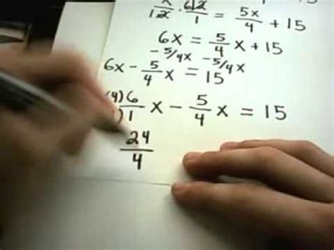 Solving Linear Equations YouTube