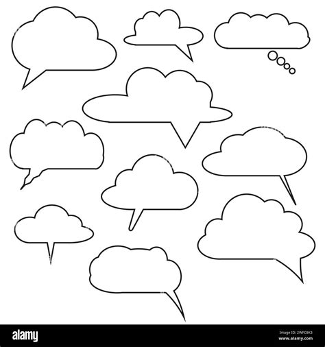 Bubble Messages Dialog Chat Speech Bubble Vector Illustration Stock