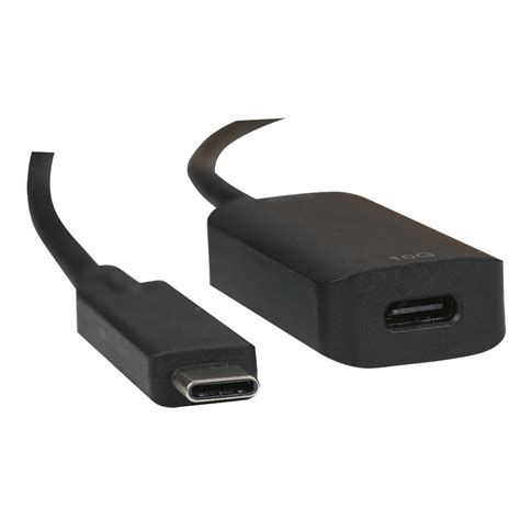 Usb Gen Gbit Extender Cable Type C Plug Type C Jack M Black M Usb