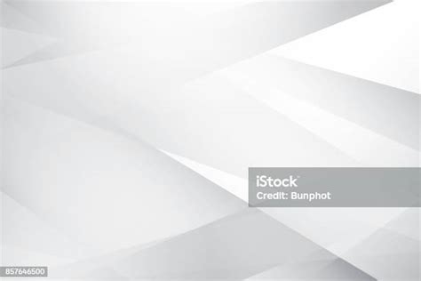 추상적인 기하학적 흰색과 회색 컬러 배경 벡터 일러스트 레이 션 가상현실에 대한 스톡 벡터 아트 및 기타 이미지 가상현실 개념 개념과 주제 Istock