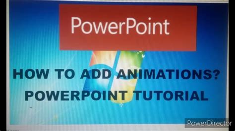 How To Add Animation Powerpoint Tutorial Youtube