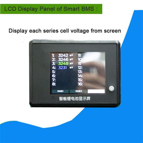 LCD Touch Screen Panel Of Smart BMS With UART And RS Support V To