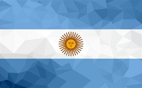 아르헨티나 다각형 플래그입니다 모자이크 현대 배경입니다 기하학적 디자인 0명에 대한 스톡 벡터 아트 및 기타 이미지 0명