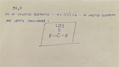 Solved Draw The Lewis Structure For Ch2o On Sheet Of Paper Course Hero